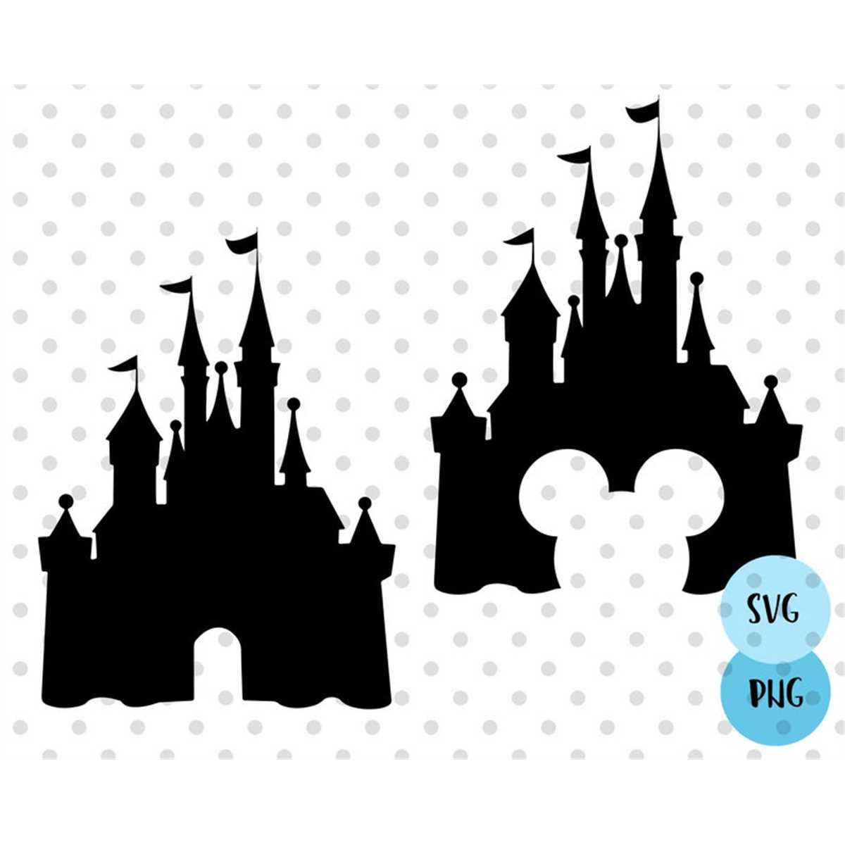 2pcs, Castle Svg, magic castle svg, mouse castle svg, fairyt - Inspire ...