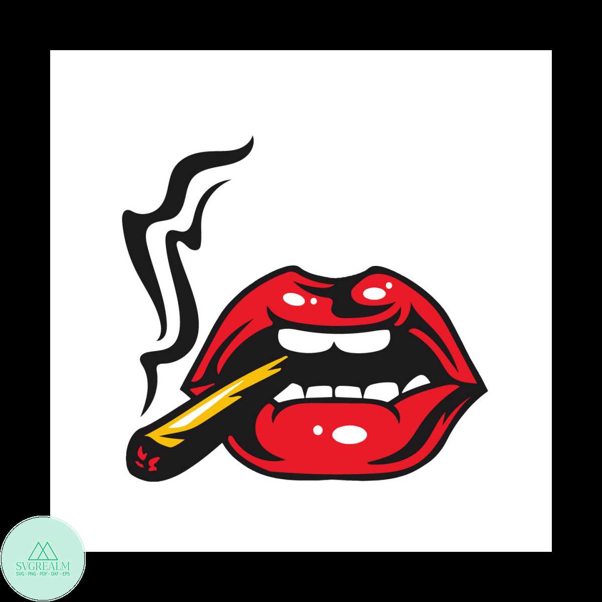 Red Lips Smoking Weed SVG, Trending Svg, Cannabis Svg, Weed | Inspire ...