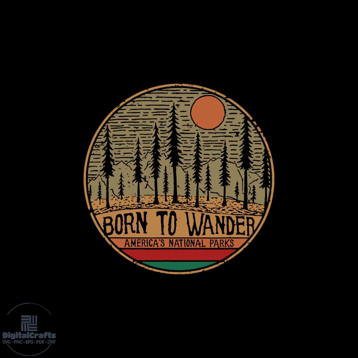 Born to Wander Americas National Parks Vintage Svg, Trending | Inspire Uplift