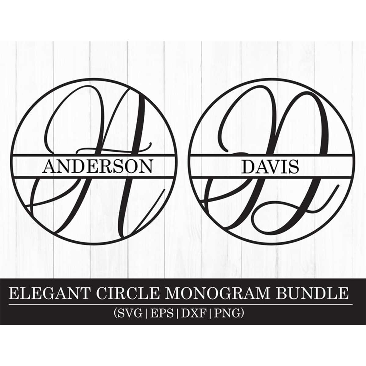Family Monogram SVG | Split Monogram SVG | Circle Monogram S - Inspire ...