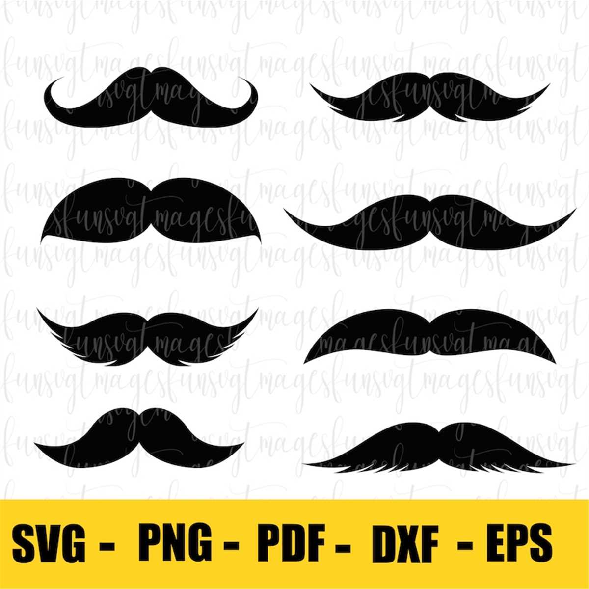 Mustache SVG,Mustaches Svg,Moustache Cutting File,Mustache c | Inspire ...