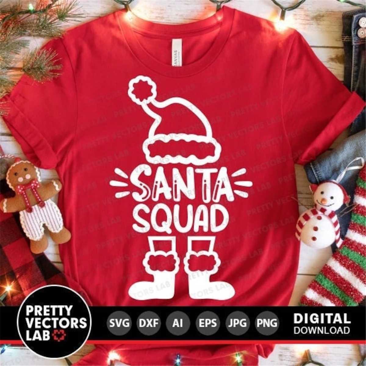 Santa Squad Svg, Christmas Svg, Dxf, Eps, Png, Santa Crew Cu | Inspire ...