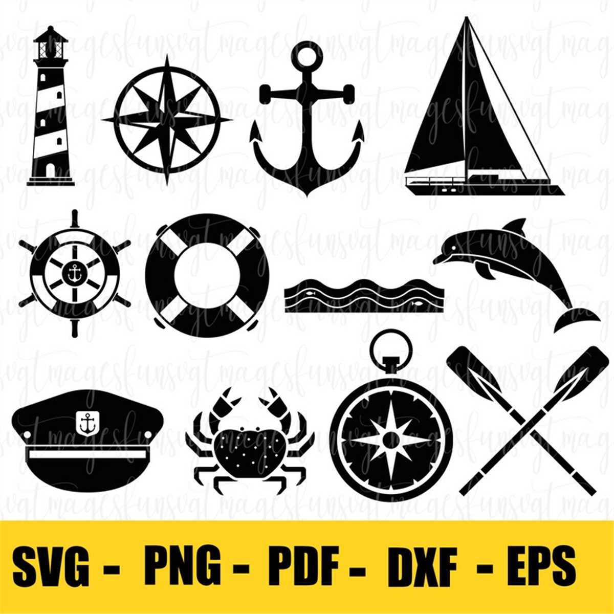 Nautical SVG,Nautical Silhouette svg files,Sailboat SVG,Naut | Inspire ...