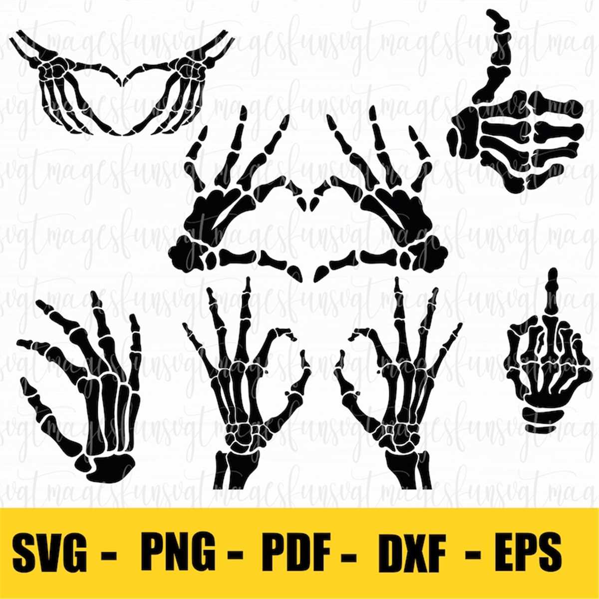 Skeleton Hands SVG Skull Skeleton Hand Halloween svg Rack Ha | Inspire ...