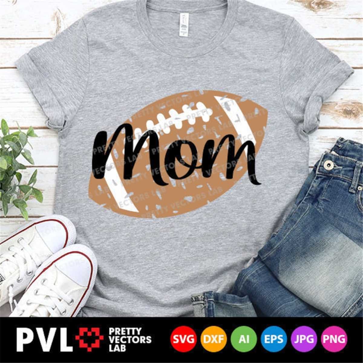 Football Mom Svg, Grunge Football Svg, Sports Svg Dxf Eps Pn | Inspire ...