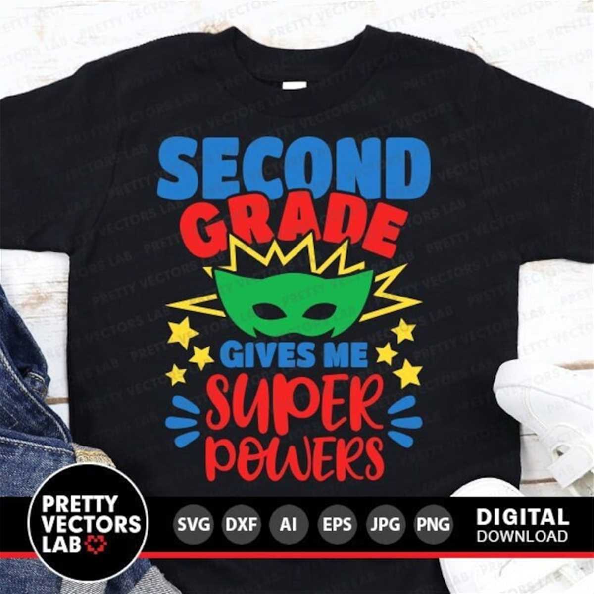 Second Grade Svg, Back To School Cut Files, 2nd Grade Clipar | Inspire ...