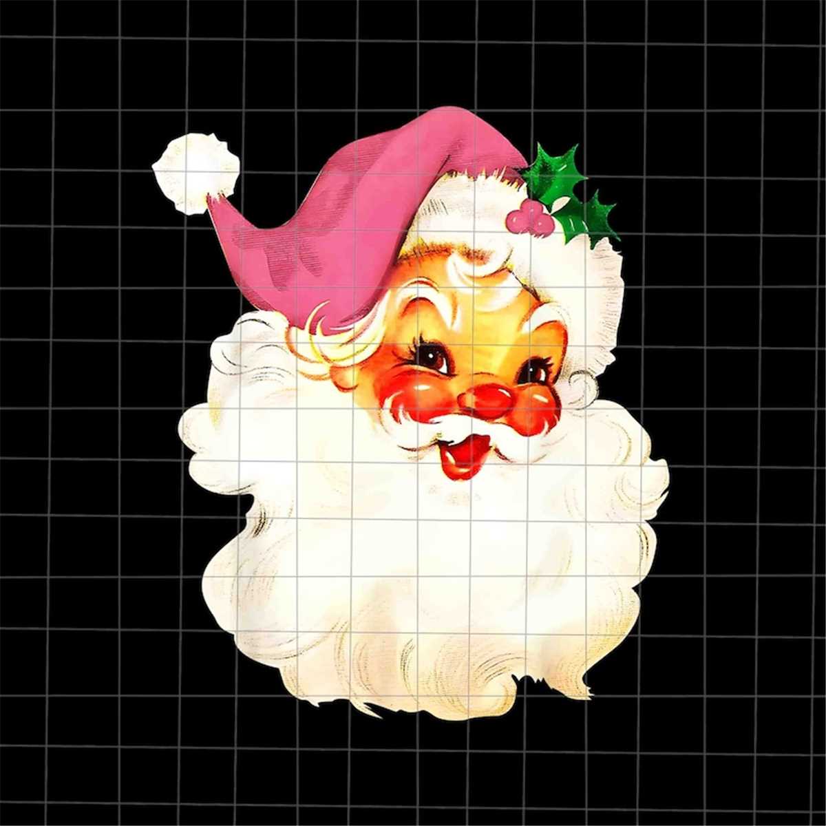 Santa Claus Face Old Png, Vintage Santa Claus Christmas Png, | Inspire ...