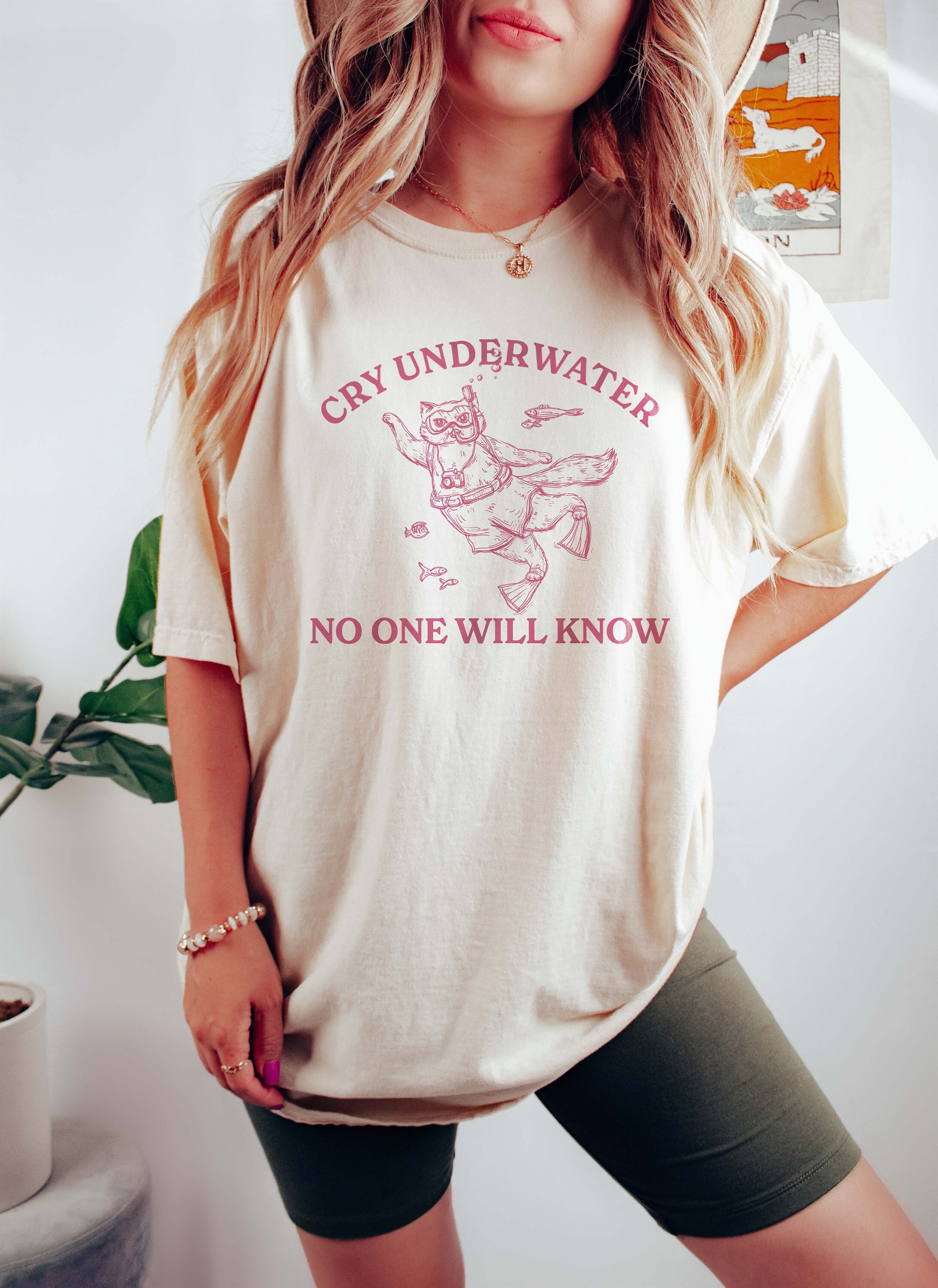 Cry Underwater No One Will Know Mental Health Shirt Depressi - Inspire ...