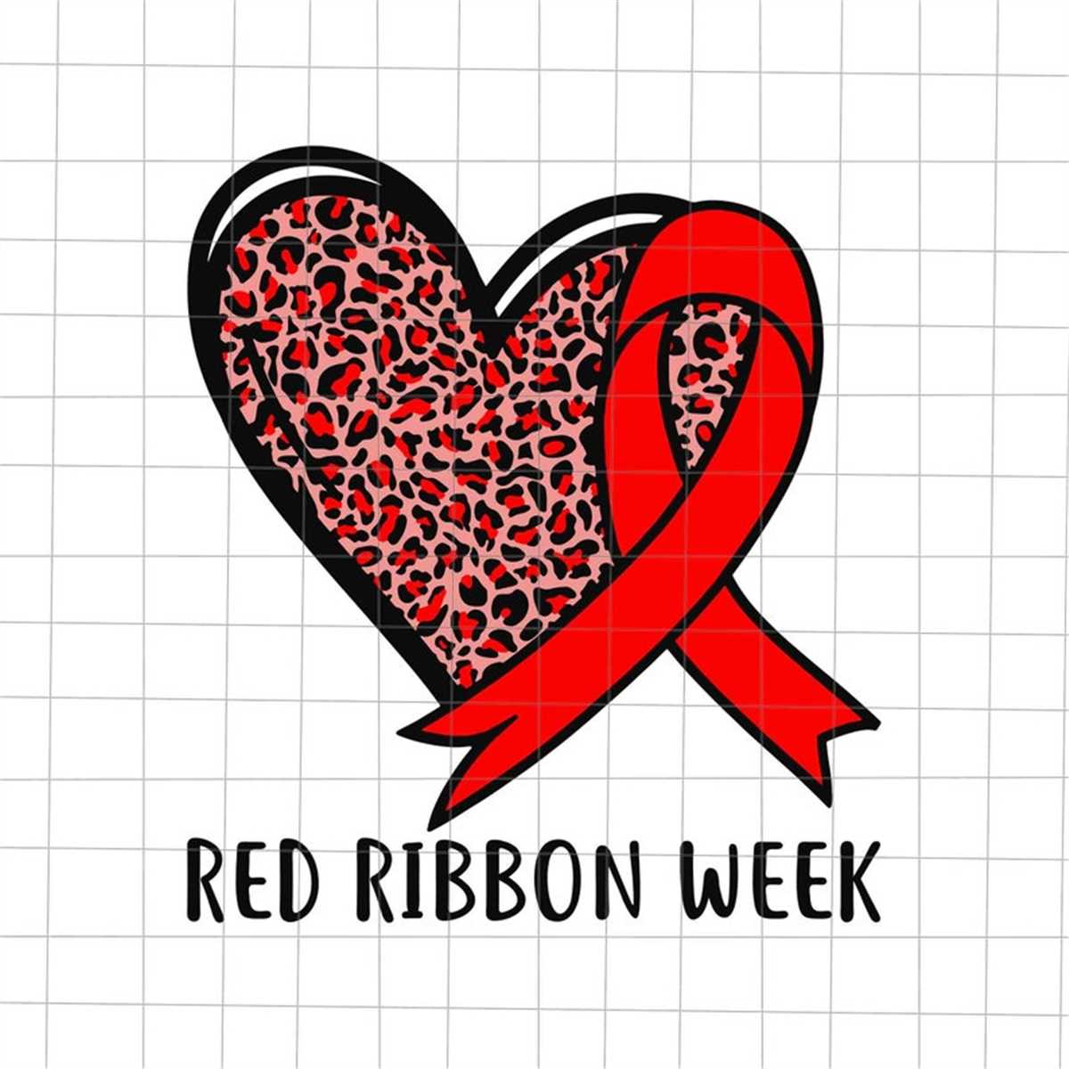 Red Ribbon Week Svg, Heart Breast Cancer Awareness Svg, Pink | Inspire ...