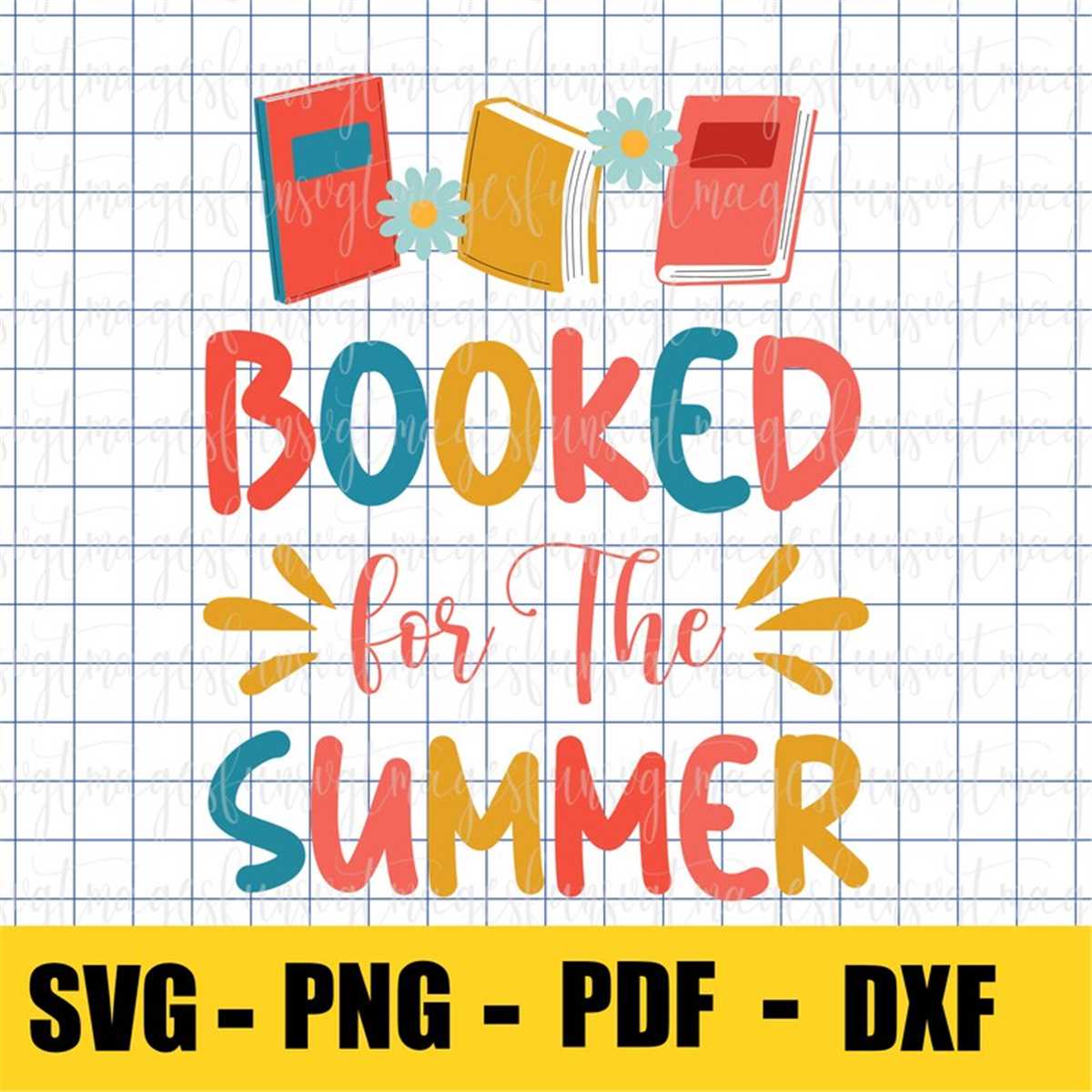Booked For The Summer svg Books summer schools out book worm | Inspire ...