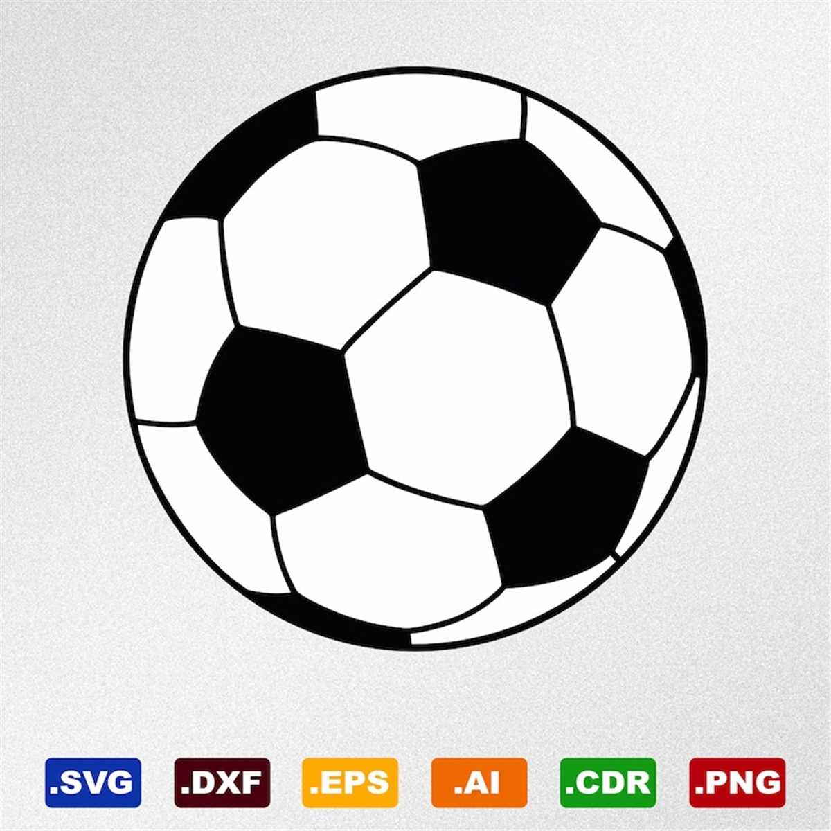 Soccer Ball Svg, Dxf, Eps, Ai, Cdr Vector Files for Silhouet | Inspire ...