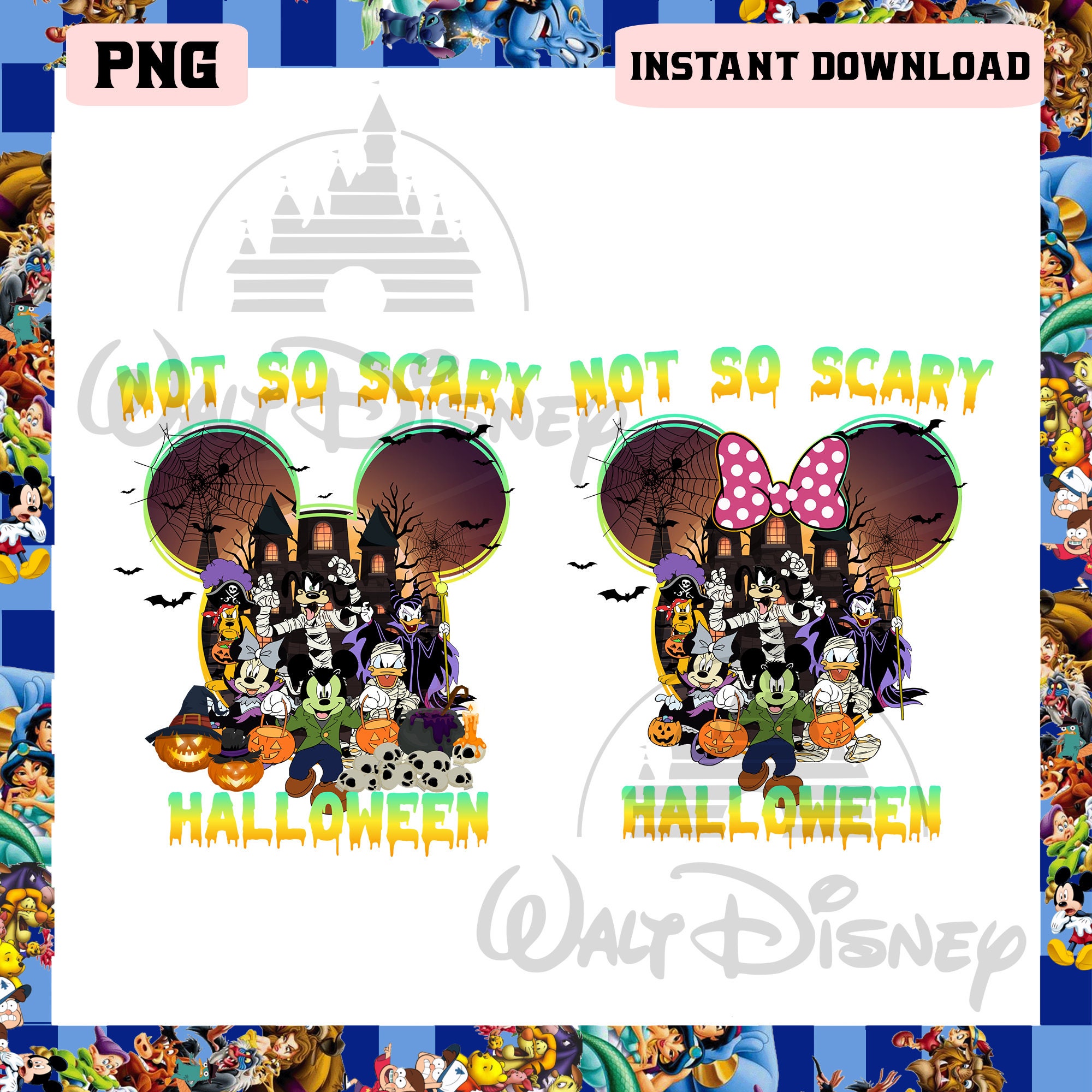 Mickey And Minnie Not So Scary Halloween Png, Magic Kingdom - Inspire ...
