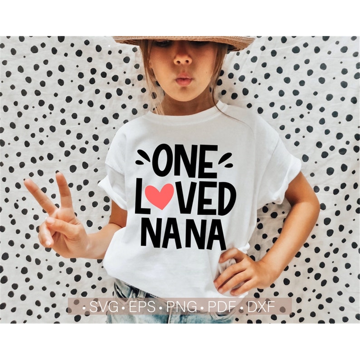 One Loved Nana Svg, Valentine's Day Svg, Valentine Nana Svg | Inspire Uplift