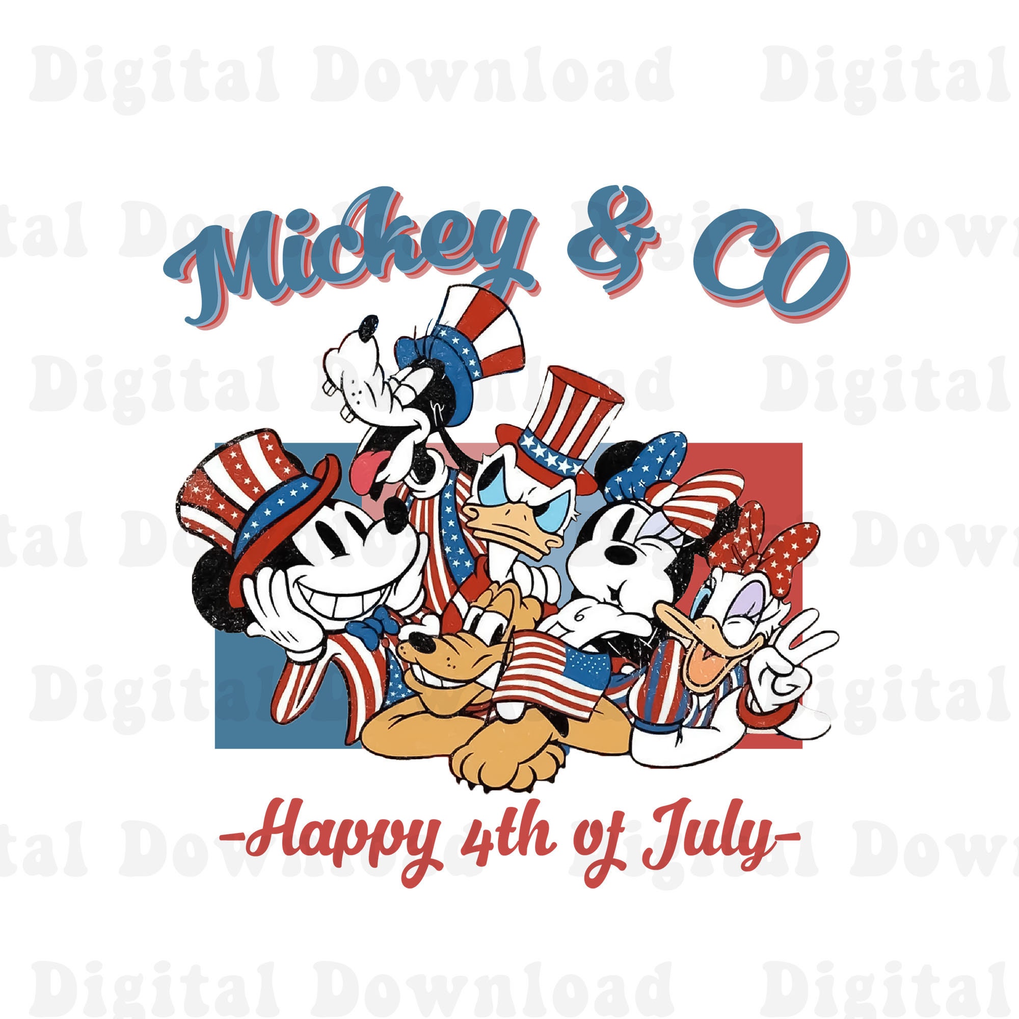Mickey & CO 4th Of July Png, Happy Fourth Of July Png, Micke | Inspire ...
