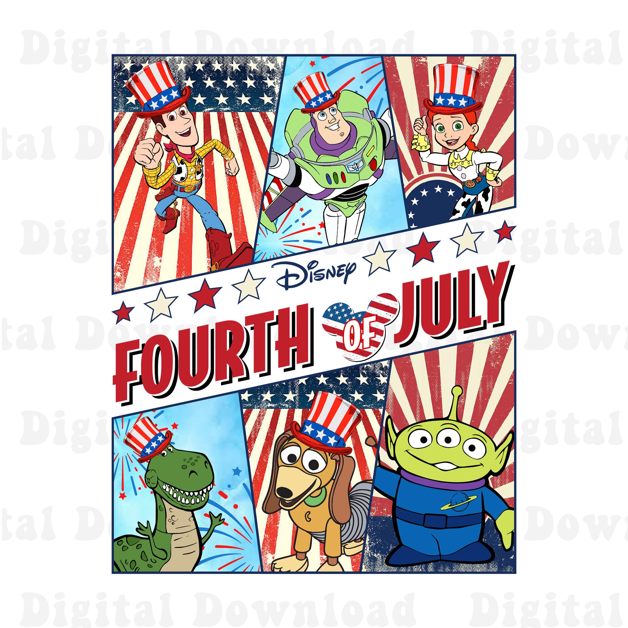 Toy Story Fourth 4th Of July Png, Independence Day Png, Red | Inspire ...