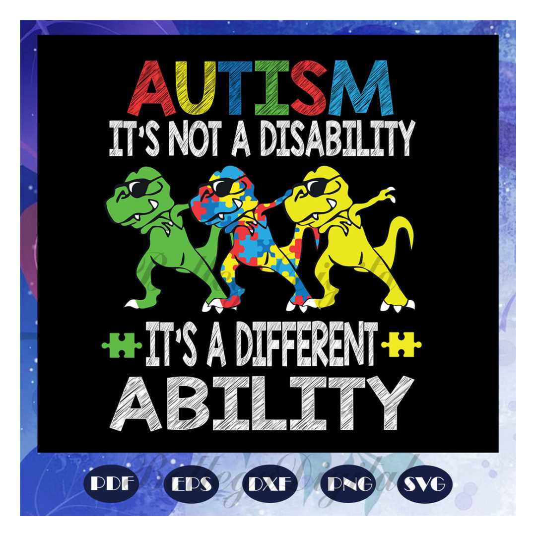 It is not a disability autism svg, autism svg, autism day, d | Inspire ...