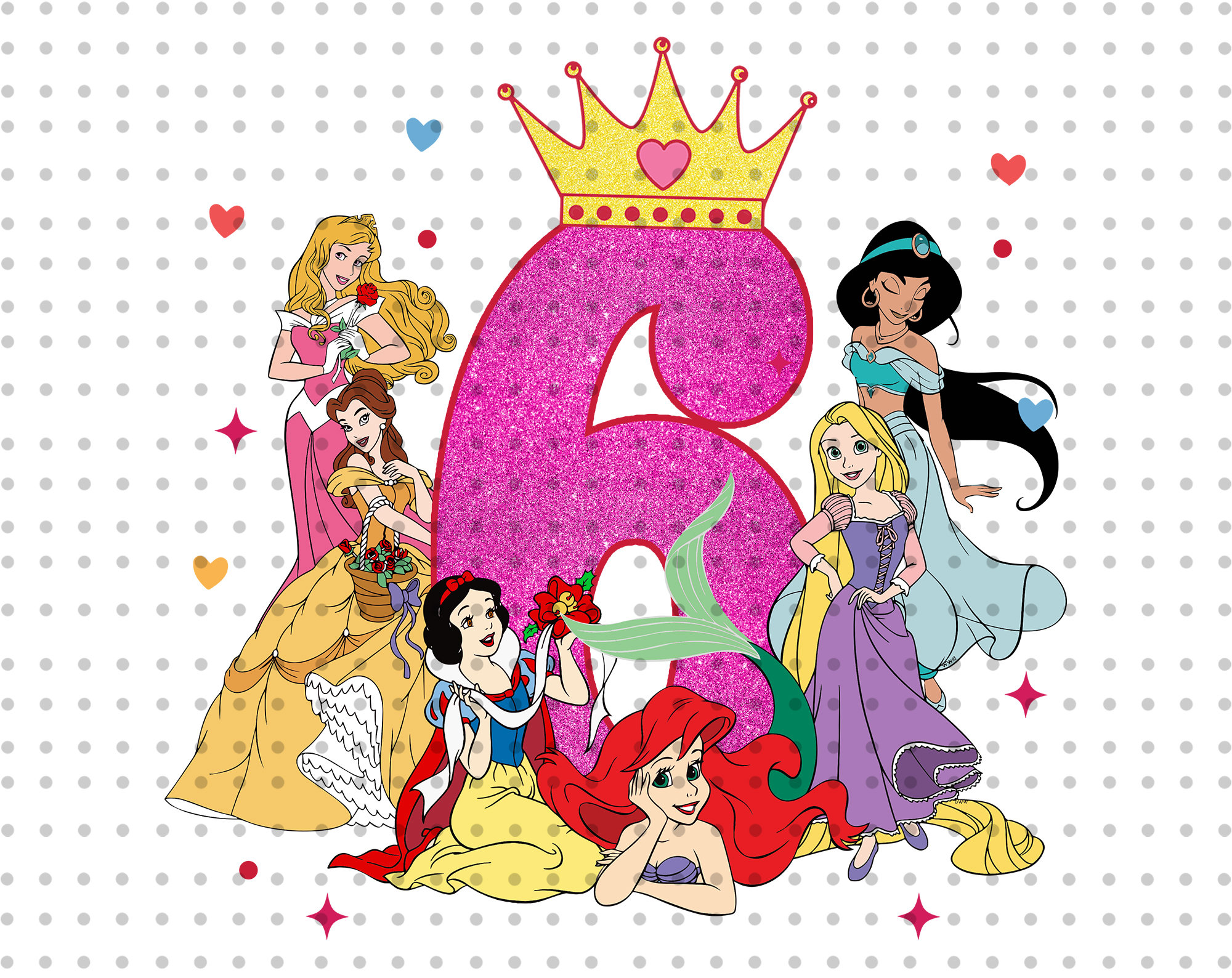 Birthday Princess Png, My 6th Birthday Png, Happy Birthday P | Inspire ...
