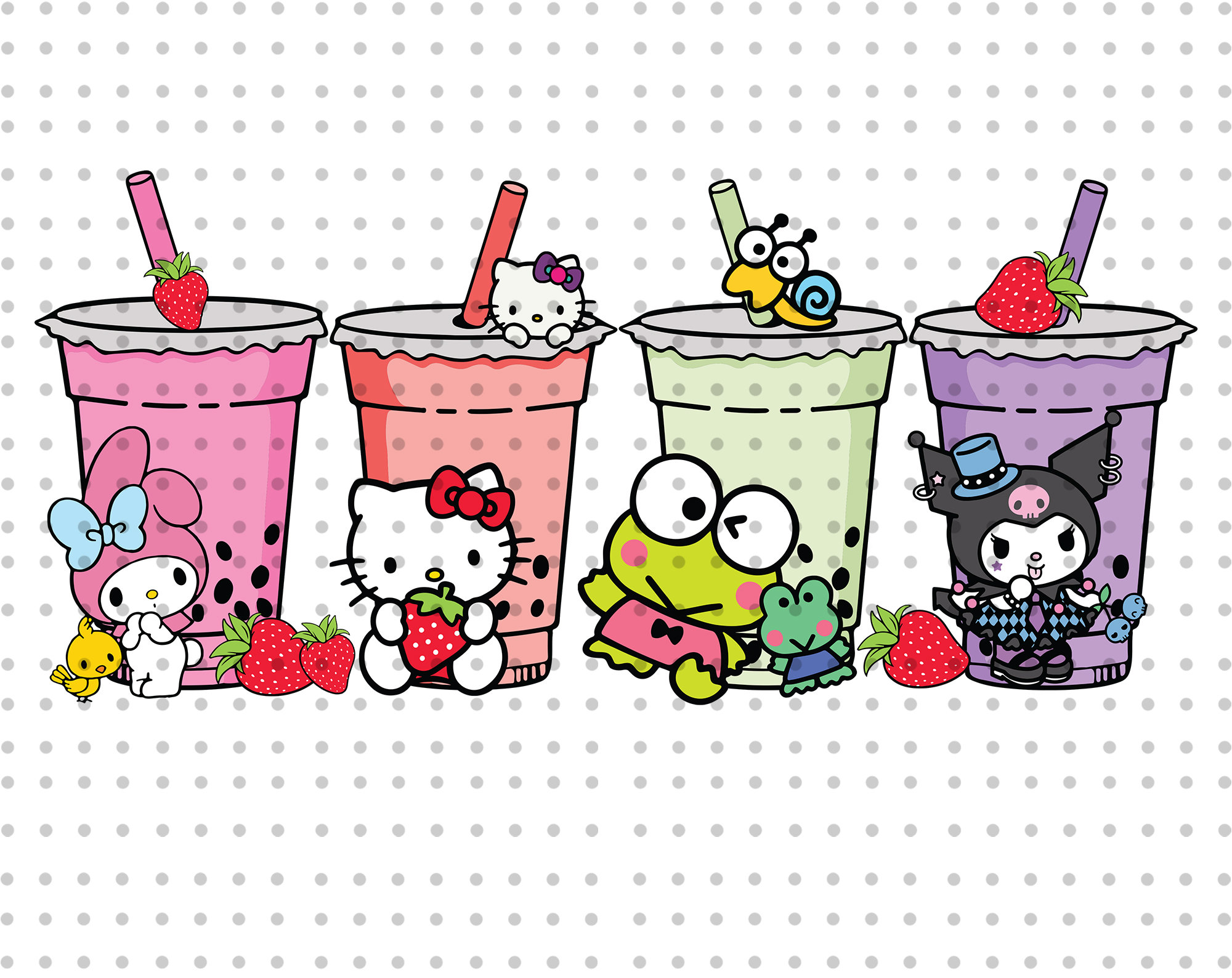 Cute Boba Cups Png, Kawaii Kitty Png, Cute Cat Png, Kawaii P | Inspire ...
