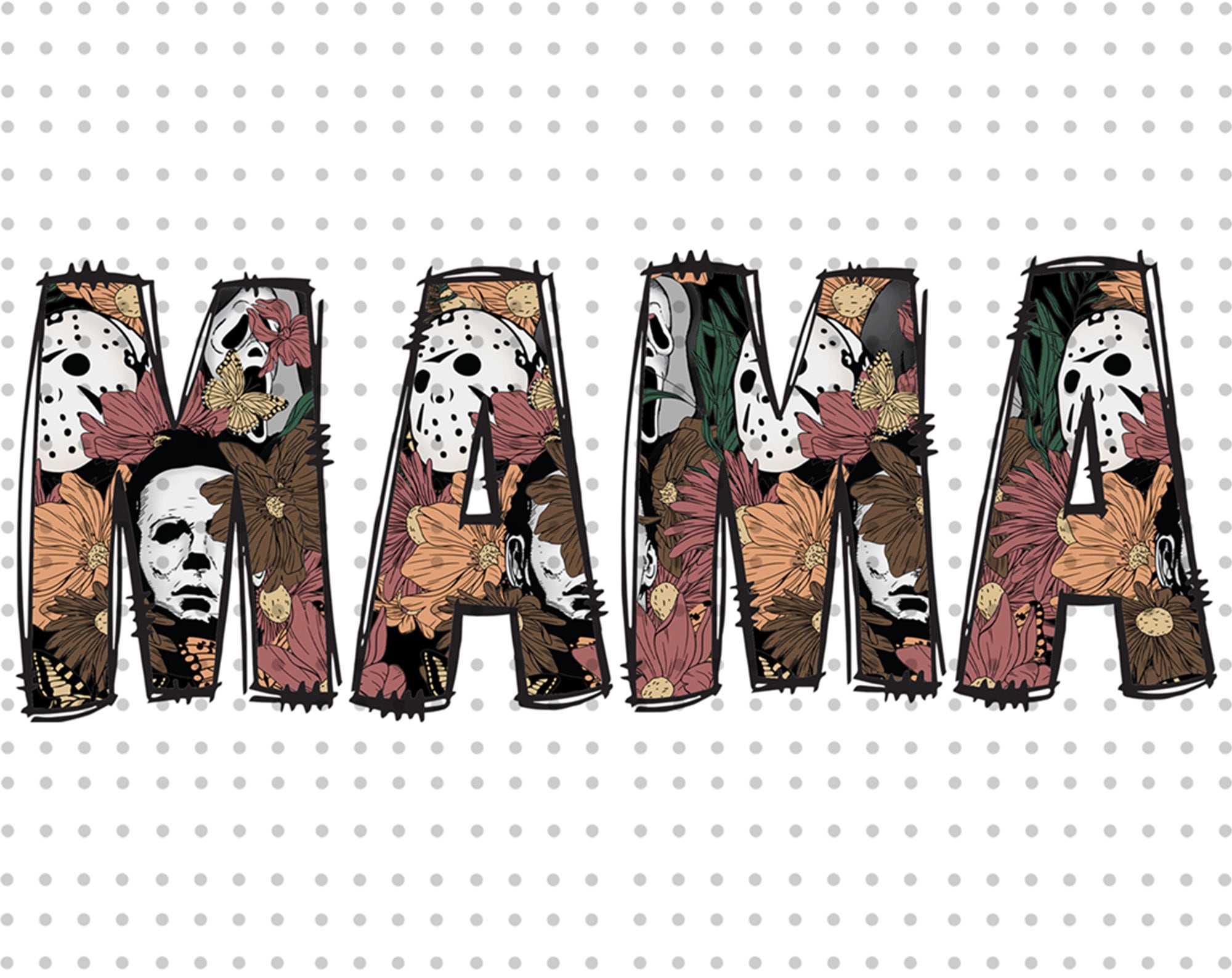 Horror Movies Mama PNG, Spooky Mommy Halloween Png, Horror M - Inspire ...