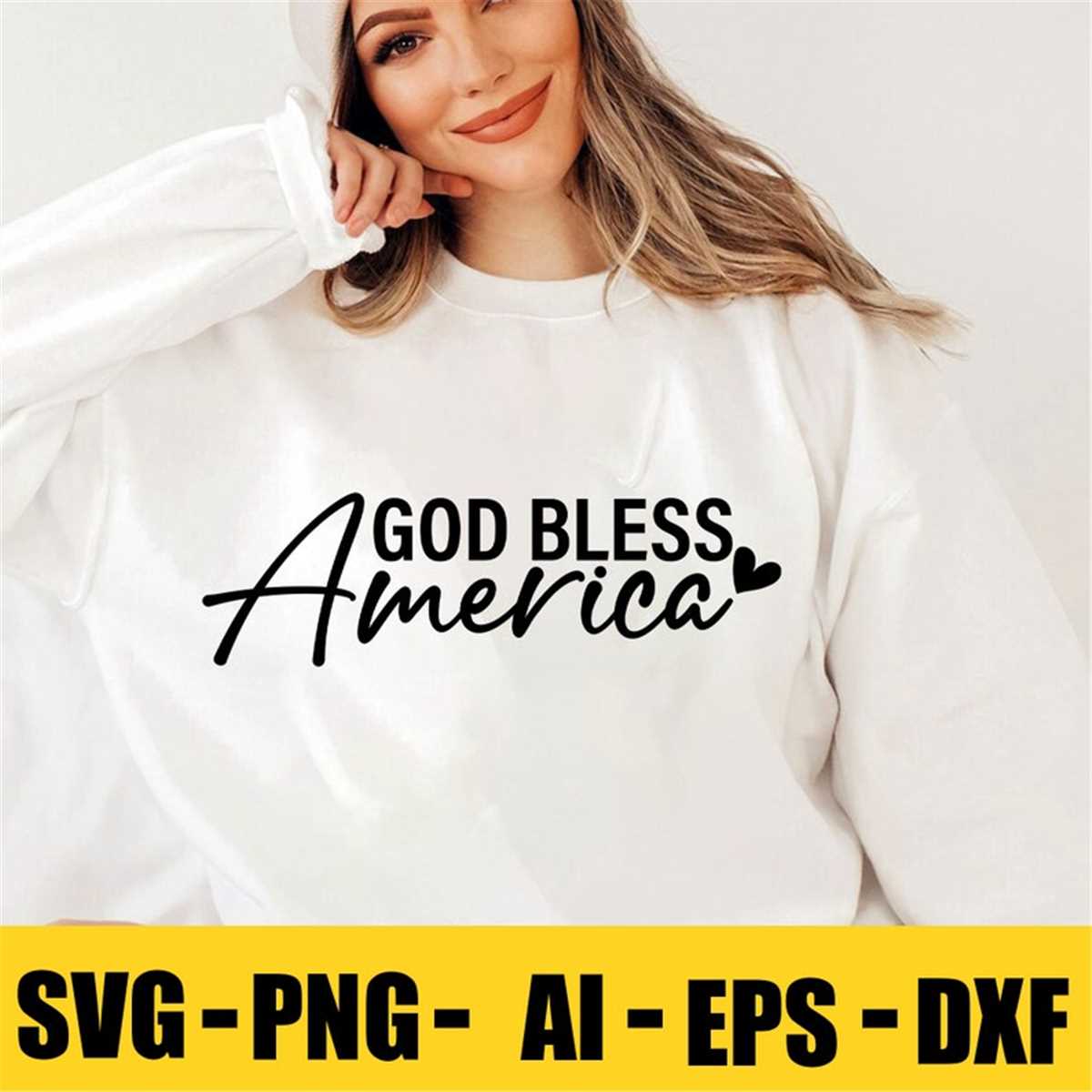 God Bless America SVG PNG PDF, America Svg, Patriotic Svg, i | Inspire ...