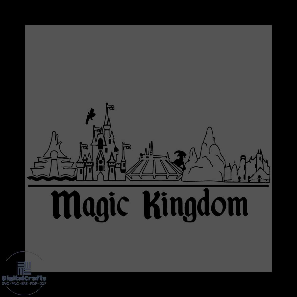 Magic Kingdom Skyline Design Svg, Disney Svg, Magic Svg, Kin | Inspire ...