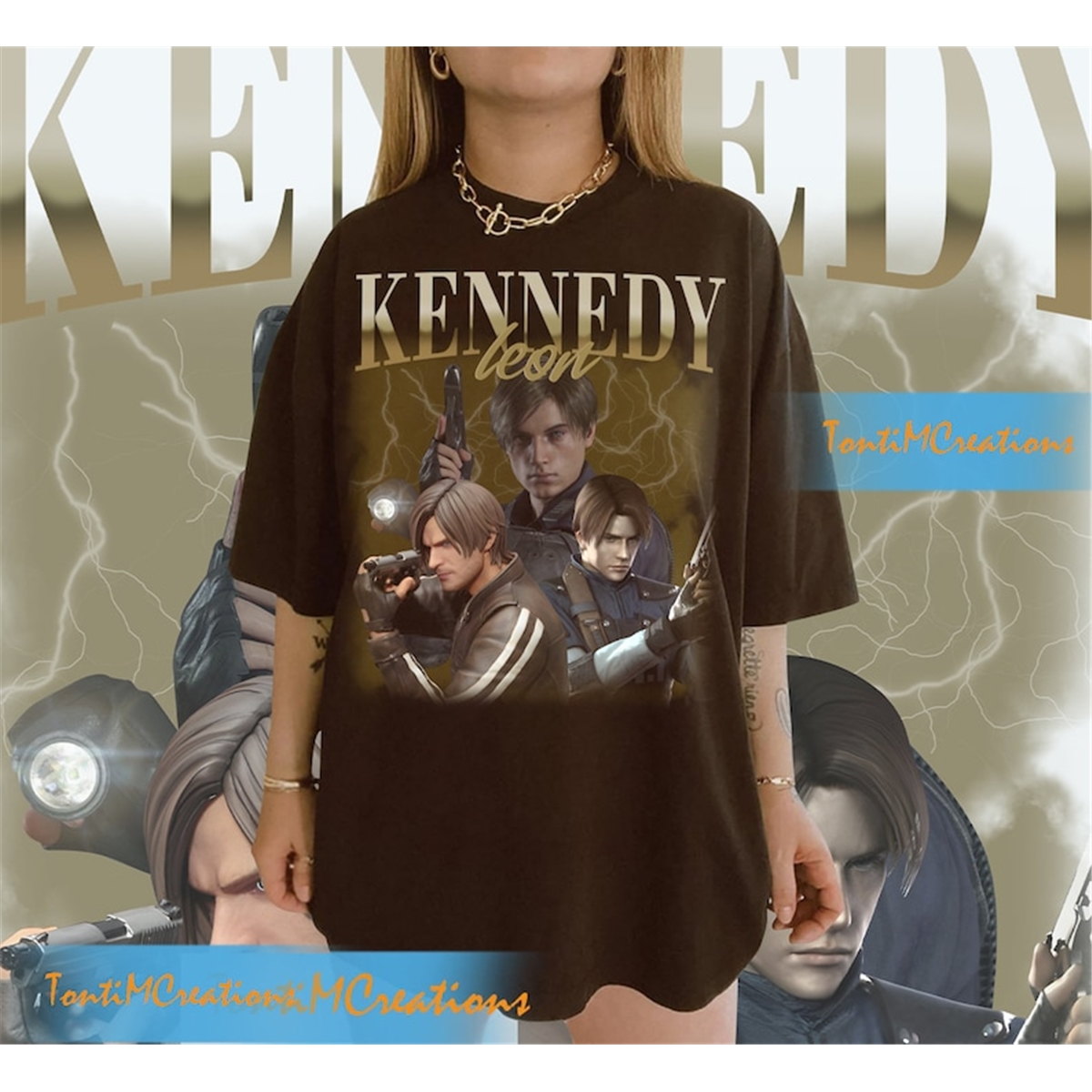 Leon Kennedy Vintage Shirt, Leon Kennedy Resident Evil 4 Vin | Inspire ...