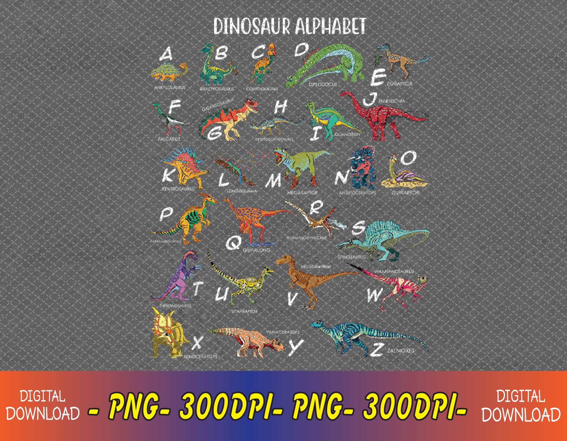 Dinosaurs Alphabet Identification Back To School Svg, Eps, P | Inspire ...