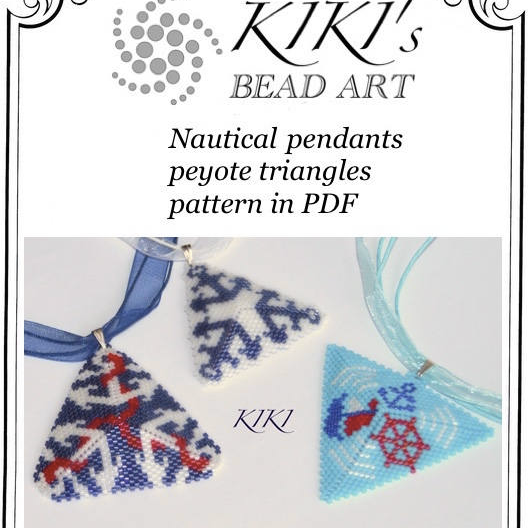 Peyote pattern peyote triangle pattern - Nautical pendants - | Inspire ...