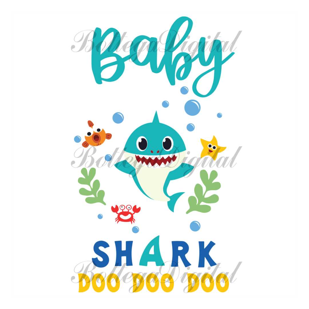 Blue Baby Shark Doo Doo Doo Svg, Trending Svg, Baby Shark Sv | Inspire ...