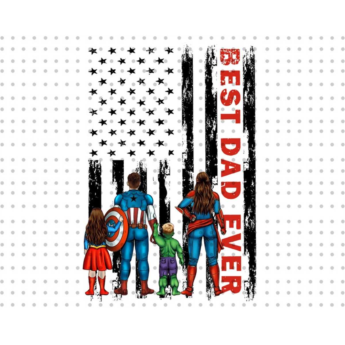 Best Dad Ever Png, Superhero Png, Hero Dad Png, Father's Day | Inspire ...
