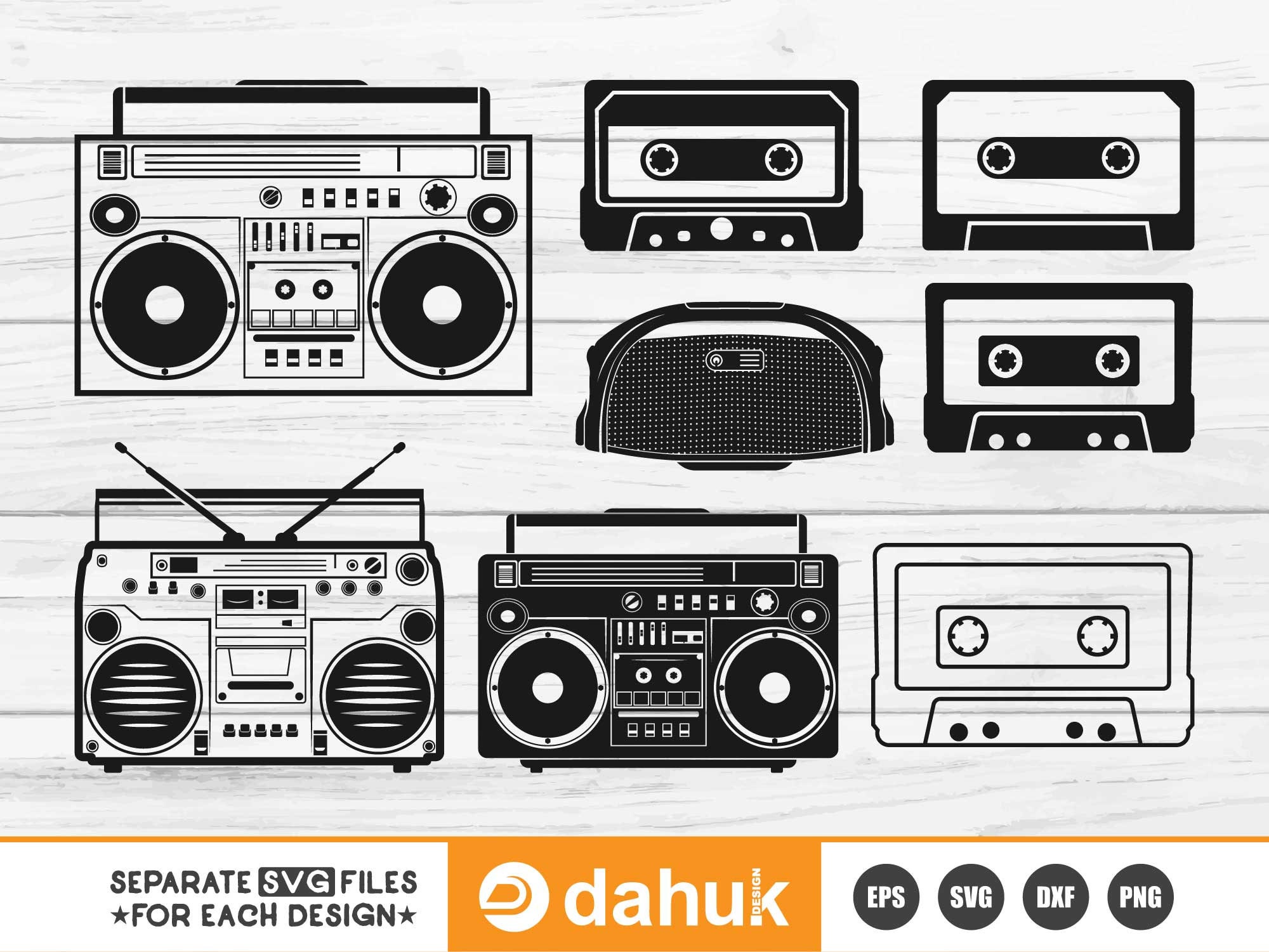 Boombox Mixtape SVG, Old Boombox SVG, Mix Tape SVG, Cassette | Inspire ...