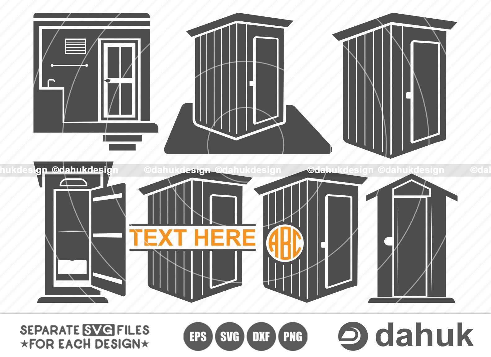 Outhouse SVG, Outhouse Clipart, Outhouse Icons, Cut file, fo - Inspire ...