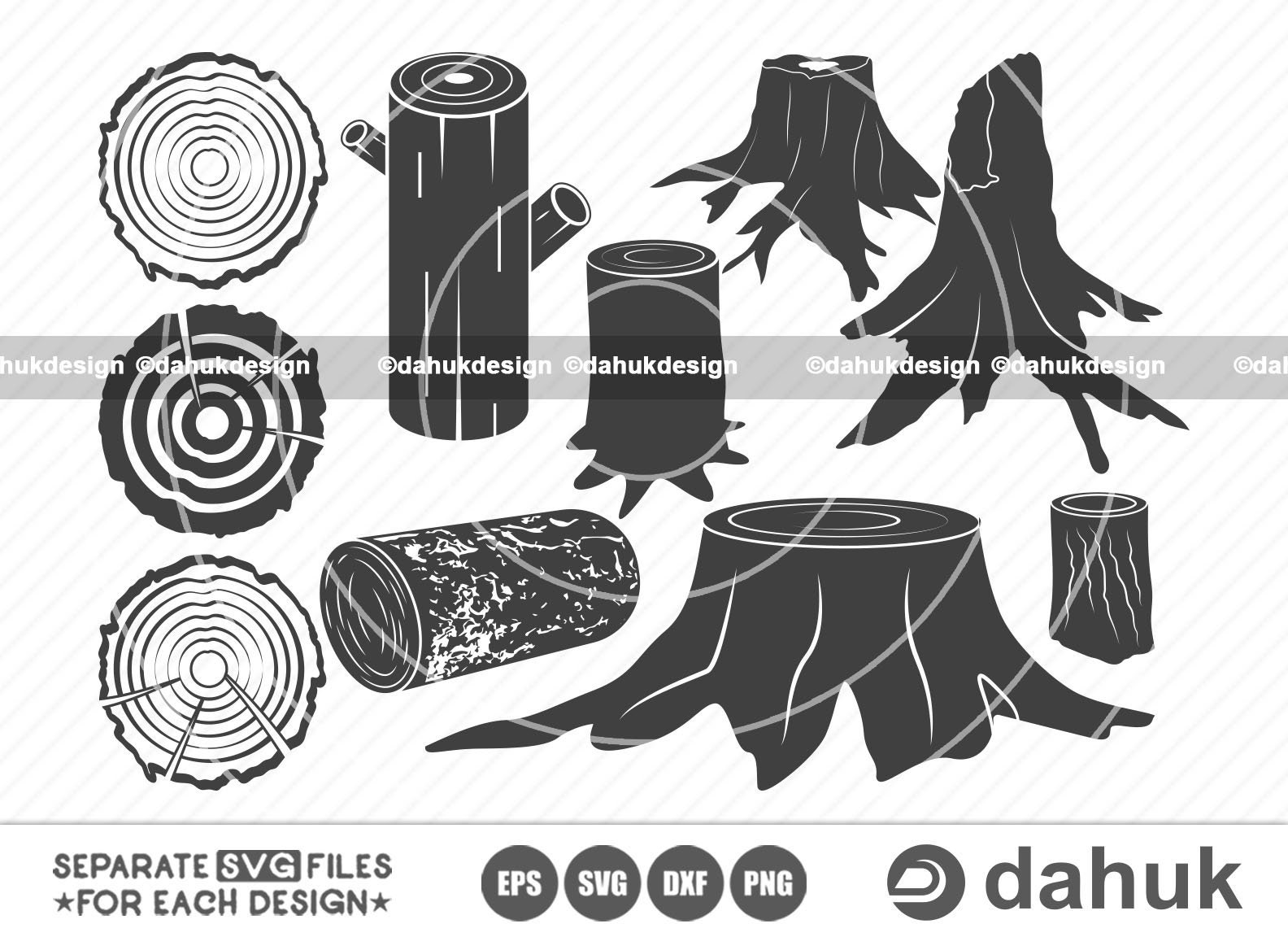 Tree stump SVG, Tree stump Vector, Tree stump Icon, Wood Sli - Inspire ...