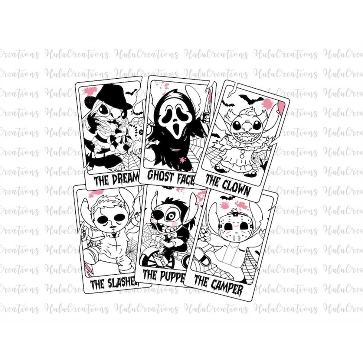 Halloween Characters Tarot Card Svg, Halloween Horror Movie - Inspire ...