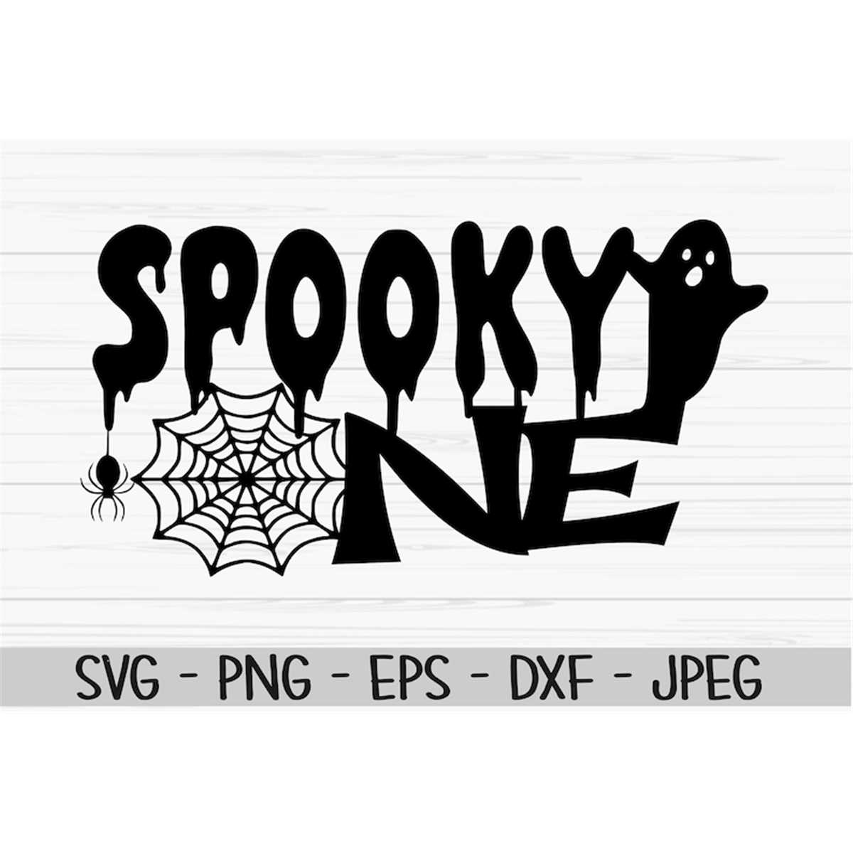 Spooky one svg, halloween svg, cake topper svg, birthday svg | Inspire ...