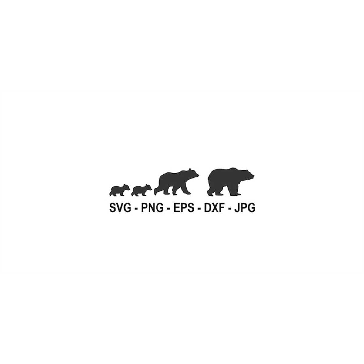 Bear Family svg,Bear svg,Grizzly Bear svg,Instant Download,S | Inspire ...