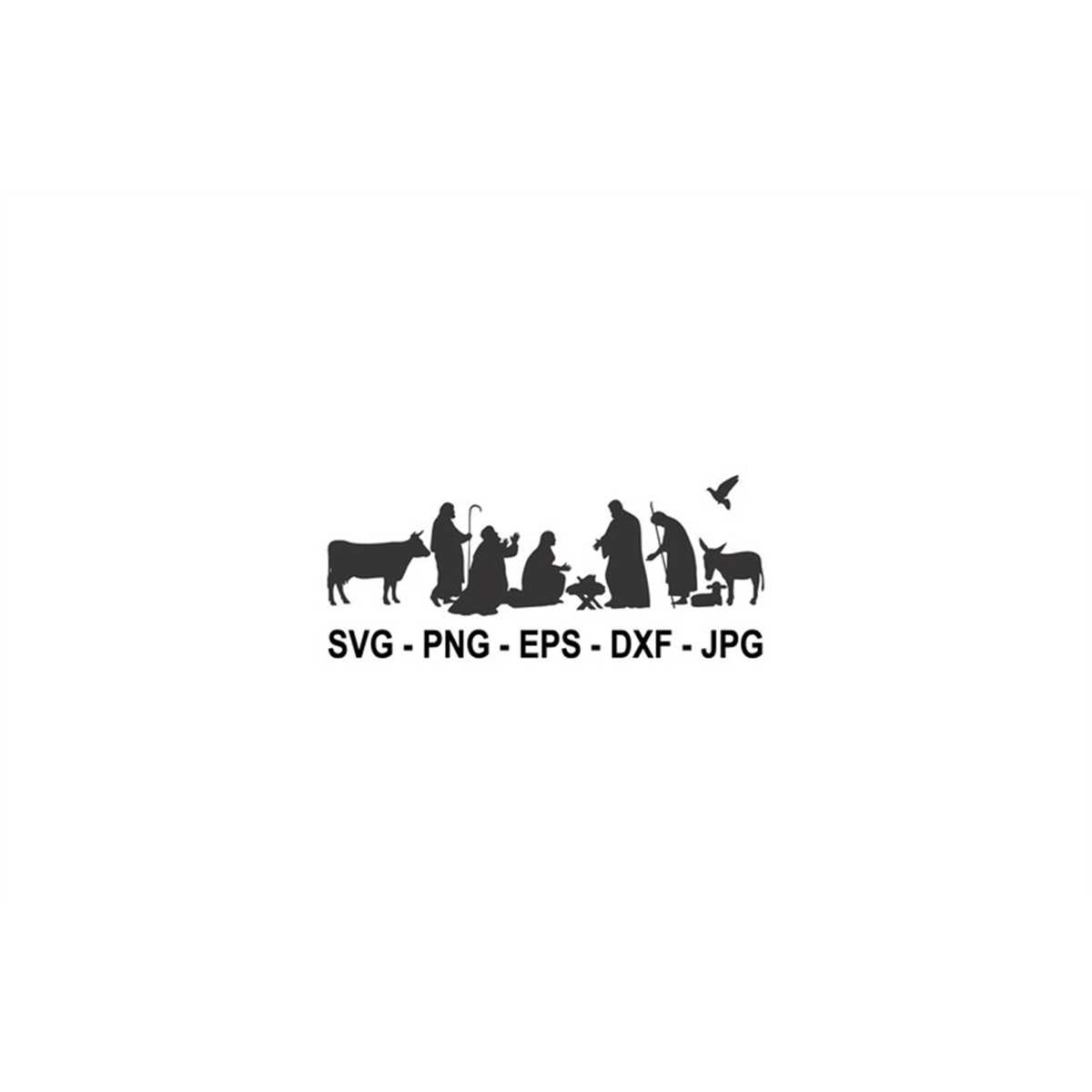 Nativity scene svg,Bethlehem scene svg,Christian tradition s | Inspire ...
