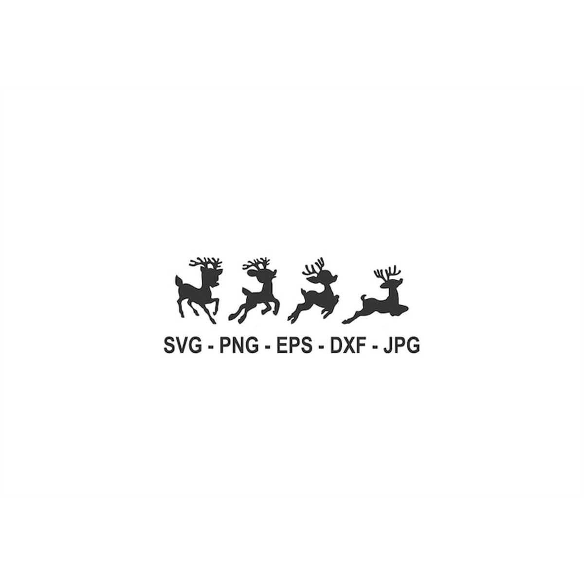 Reindeer svg,Instant Download,SVG, PNG, EPS, dxf, jpg digita | Inspire ...