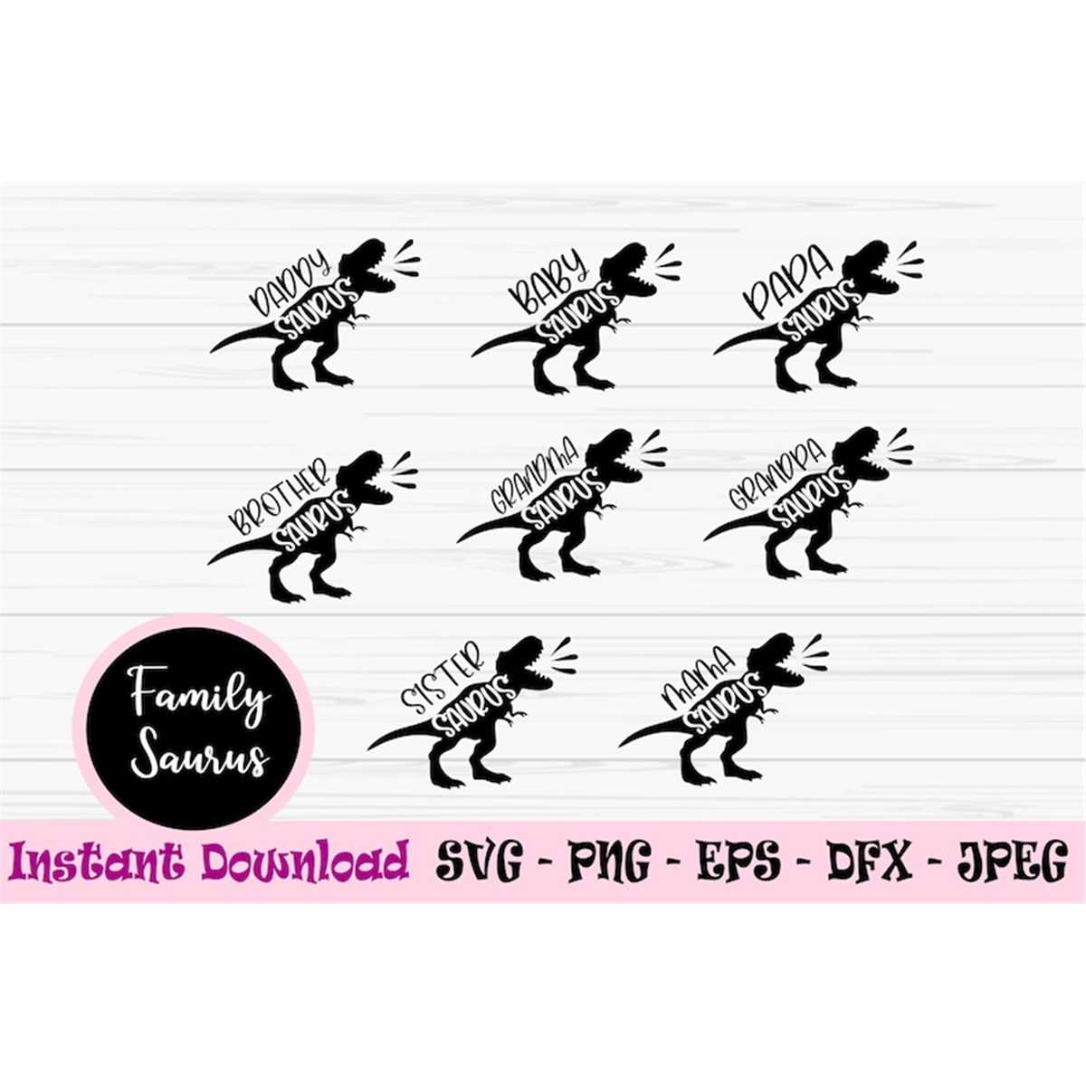 daddy saurus svg, mama saurus svg, family saurus svg, Dxf, P | Inspire ...