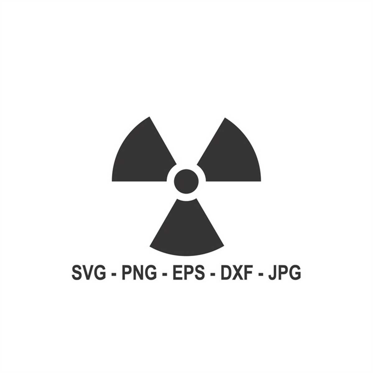 Radioactiv symbol svg,Radioactiv sign svg,Instant,Dark silho | Inspire ...