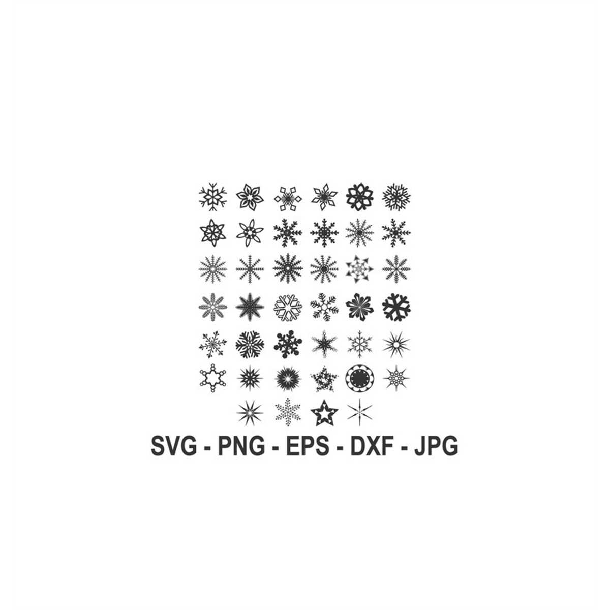 40 Snowflakes svg,Snowflakes bundle,Instant Download,SVG, PN | Inspire ...
