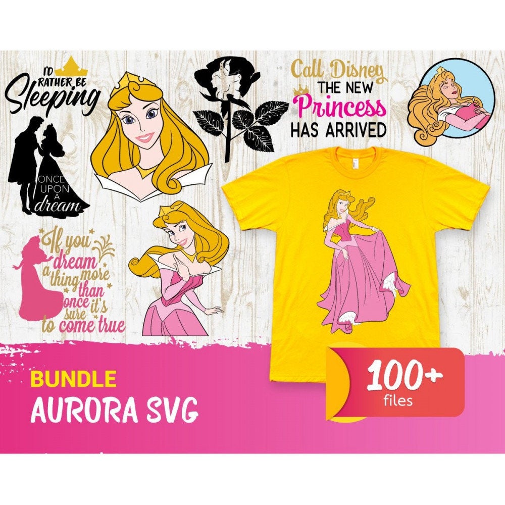 100 Aurora Bundle Svg, Disney Svg, Disney Aurora Svg | Inspire Uplift