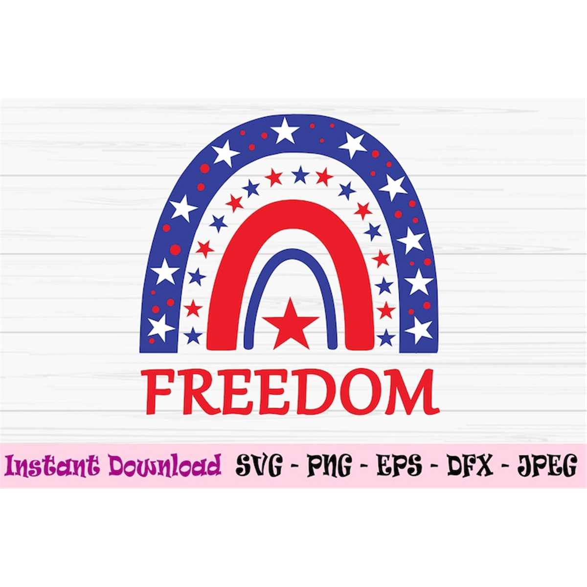 freedom rainbow, 4th of july svg, american rainbow svg, Dxf, | Inspire ...