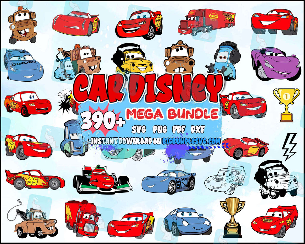 Cars Disney Pixar Vector, lightning mcqueen PDF, lightning m - Inspire ...