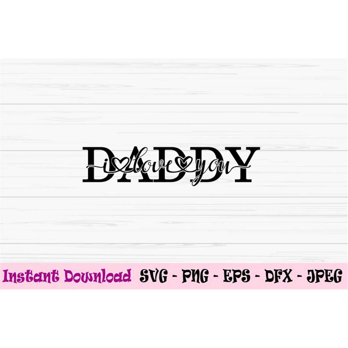 I love you daddy svg, dad monogram svg, father's day svg, da | Inspire ...