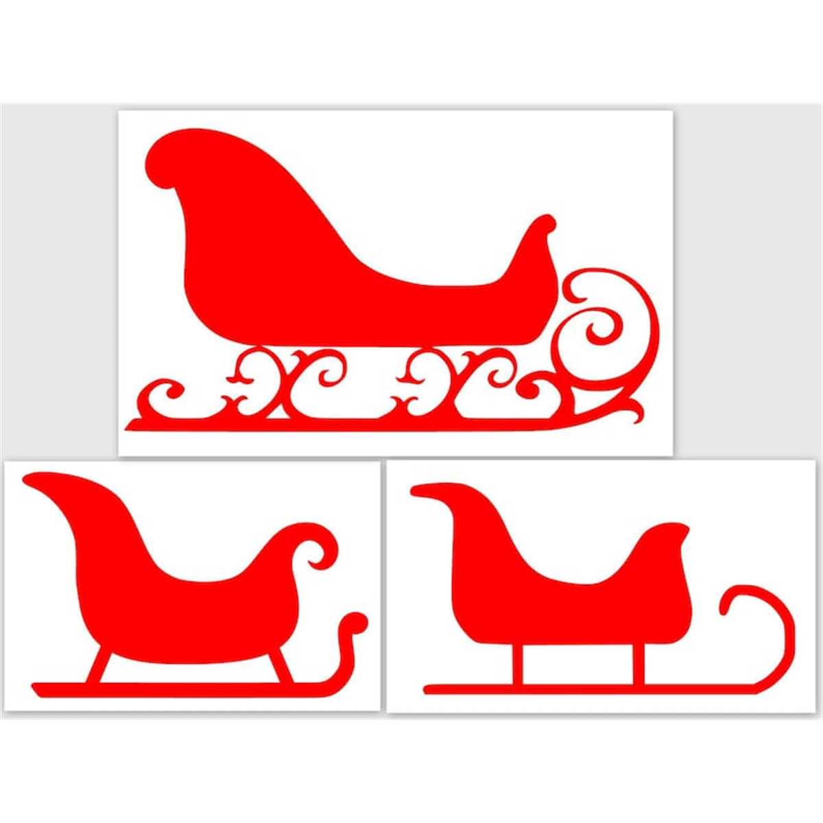 Sleigh Sled - SVG PDF PNG Jpg Eps Dxf File - Welcome Silho | Inspire Uplift