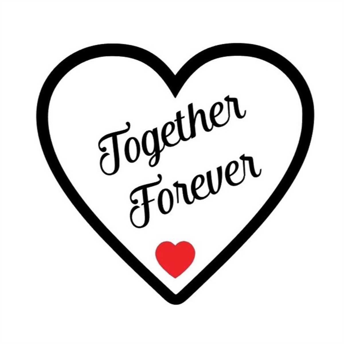 Together Forever - SVG PDF PNG Jpg Dxf Eps - Silhouette- Cri | Inspire ...