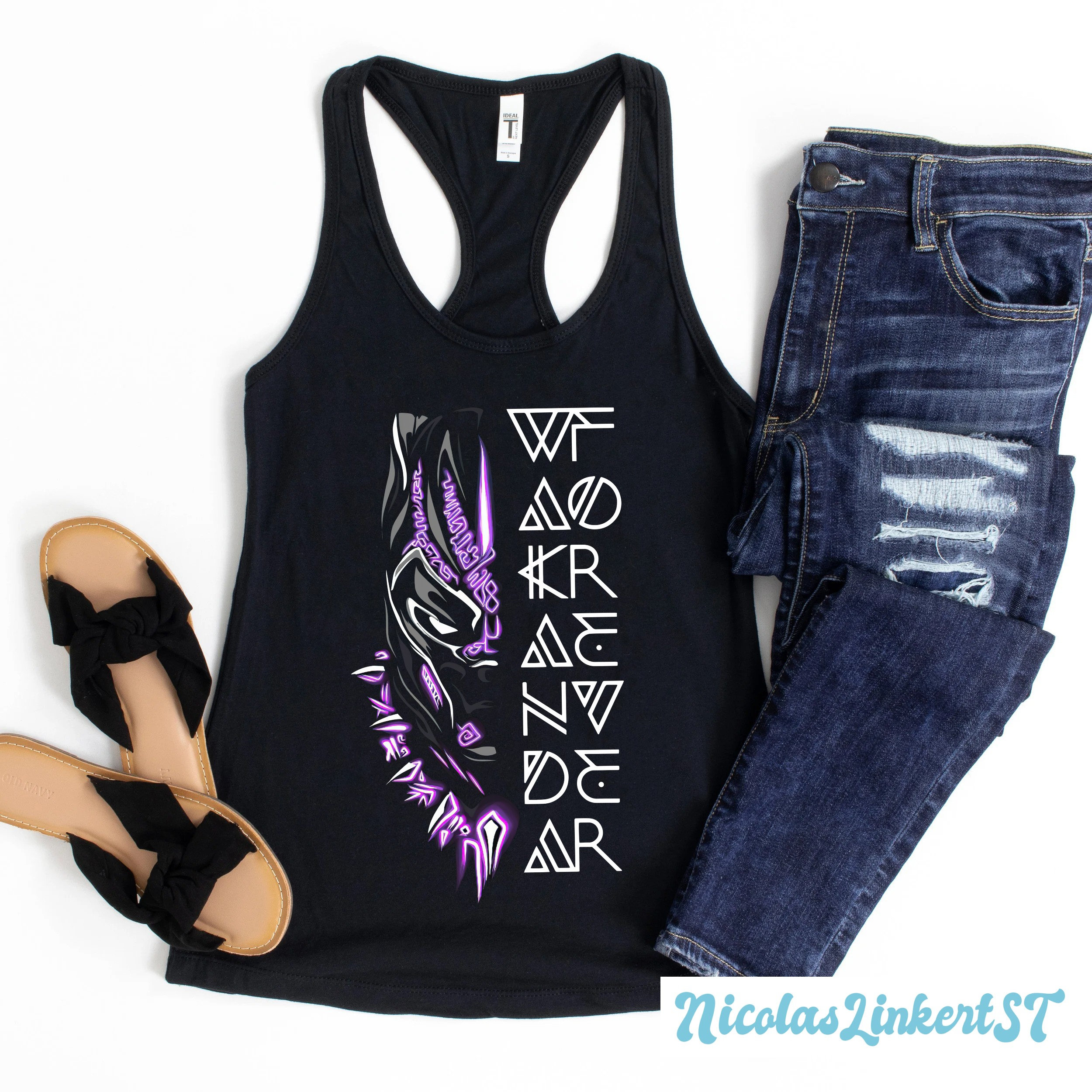 Wakanda Forever Tanks, Black Panther Tank top, Marvel Avenge | Inspire ...