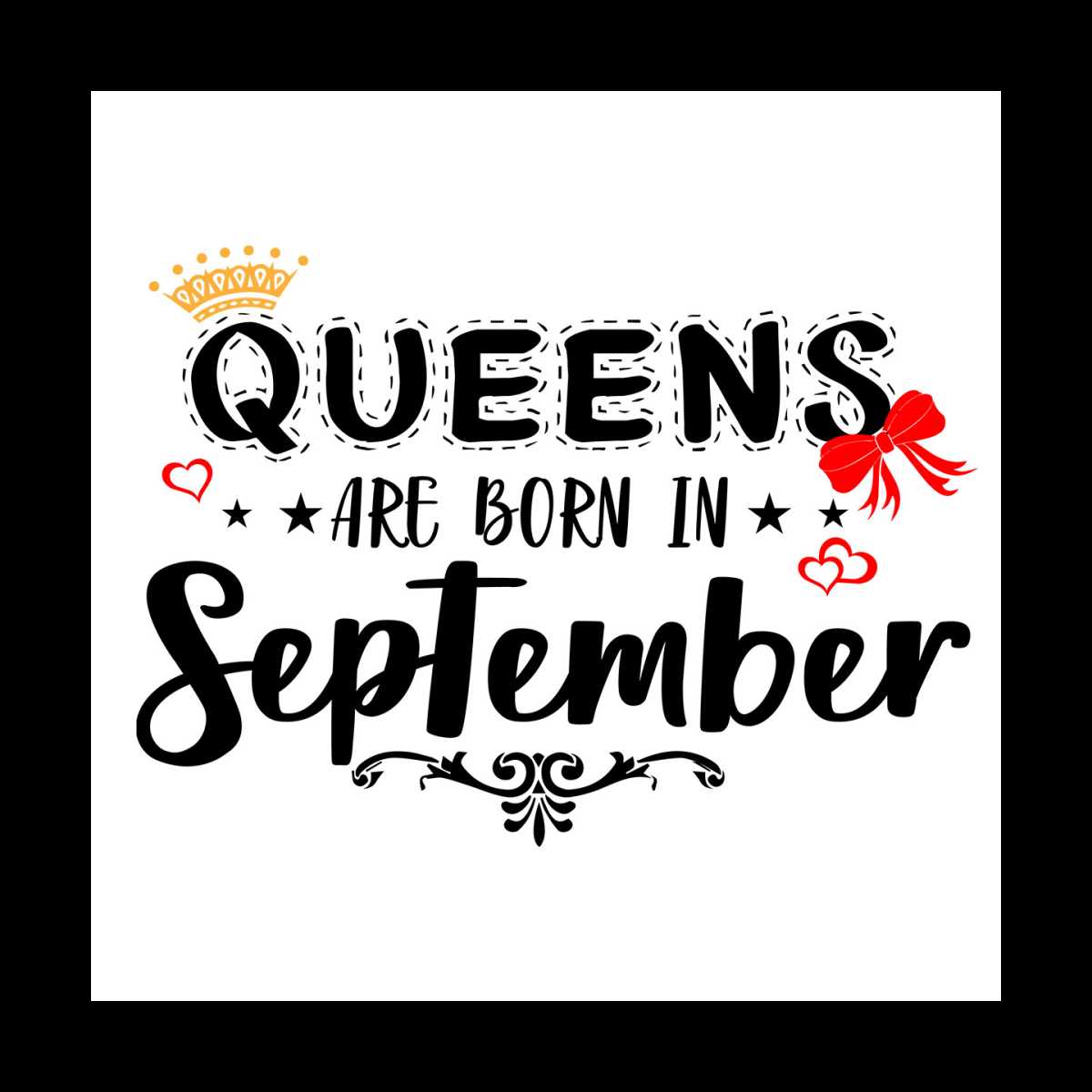 Queens are born in september Svg, Birthday Svg, Happy birthd | Inspire ...
