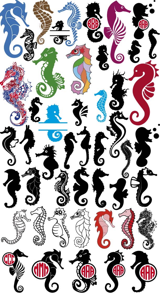 Seahorse svg, Sea animal svg, Aquatic svg, Sea svg, Ocean sv | Inspire ...